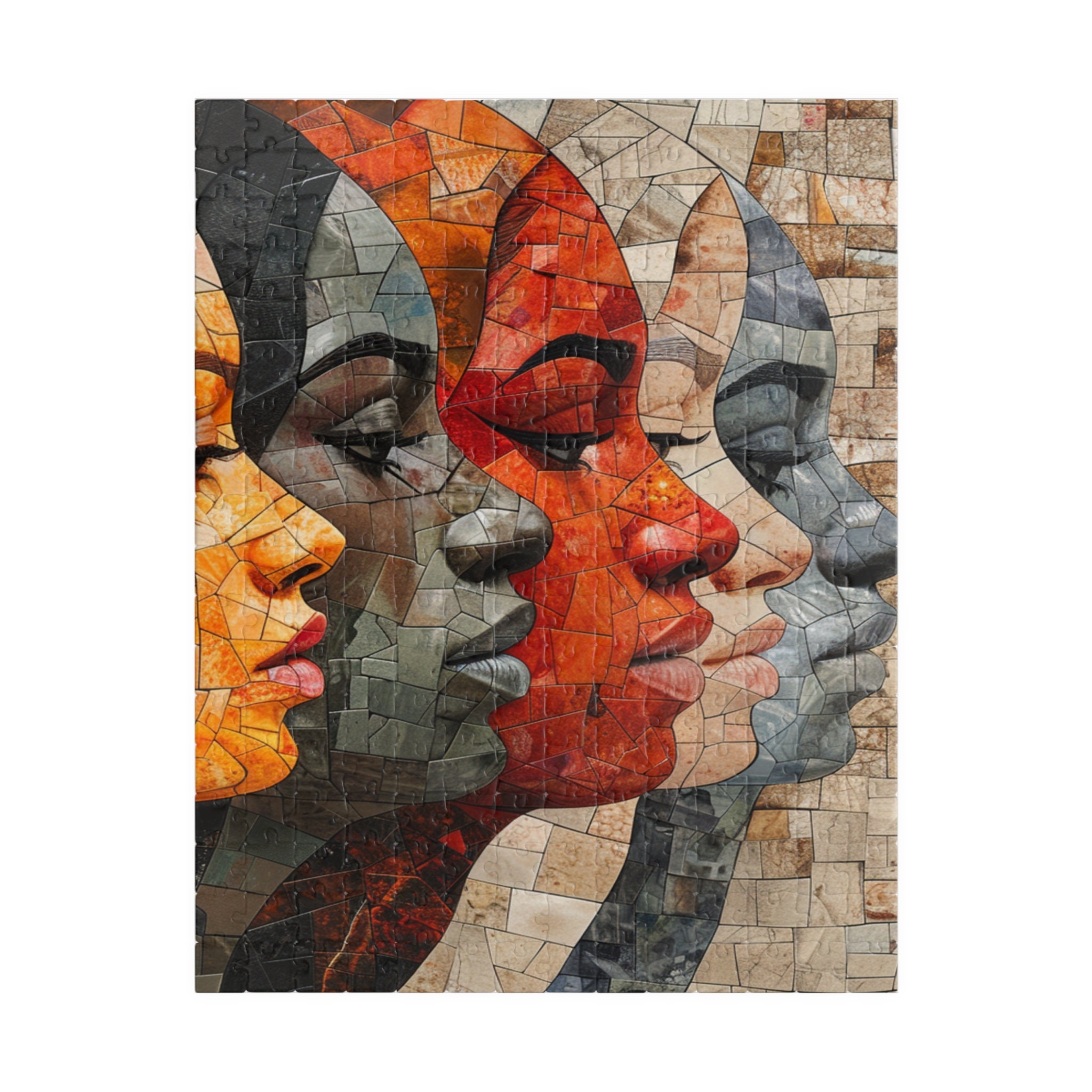 Mosaic Faces Jigsaw Puzzle 500-1000pc Artistic Puzzle Multicultural ...