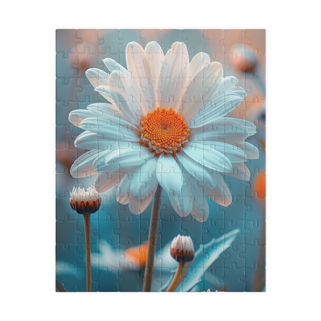 Daisy Jigsaw Puzzle: Spring Garden Blooms, Family Activity - Etsy