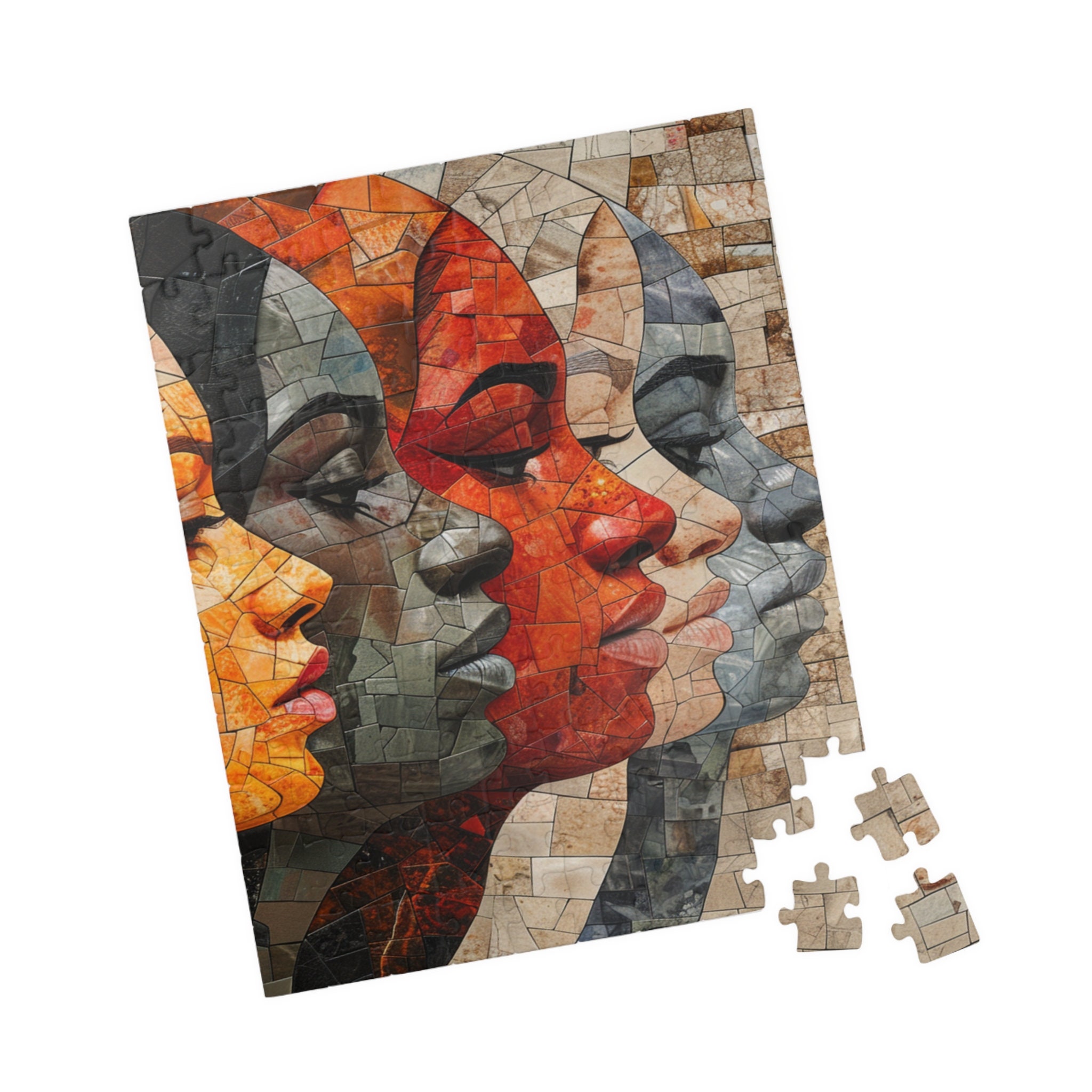 Mosaic Faces Jigsaw Puzzle 500-1000pc Artistic Puzzle Multicultural ...
