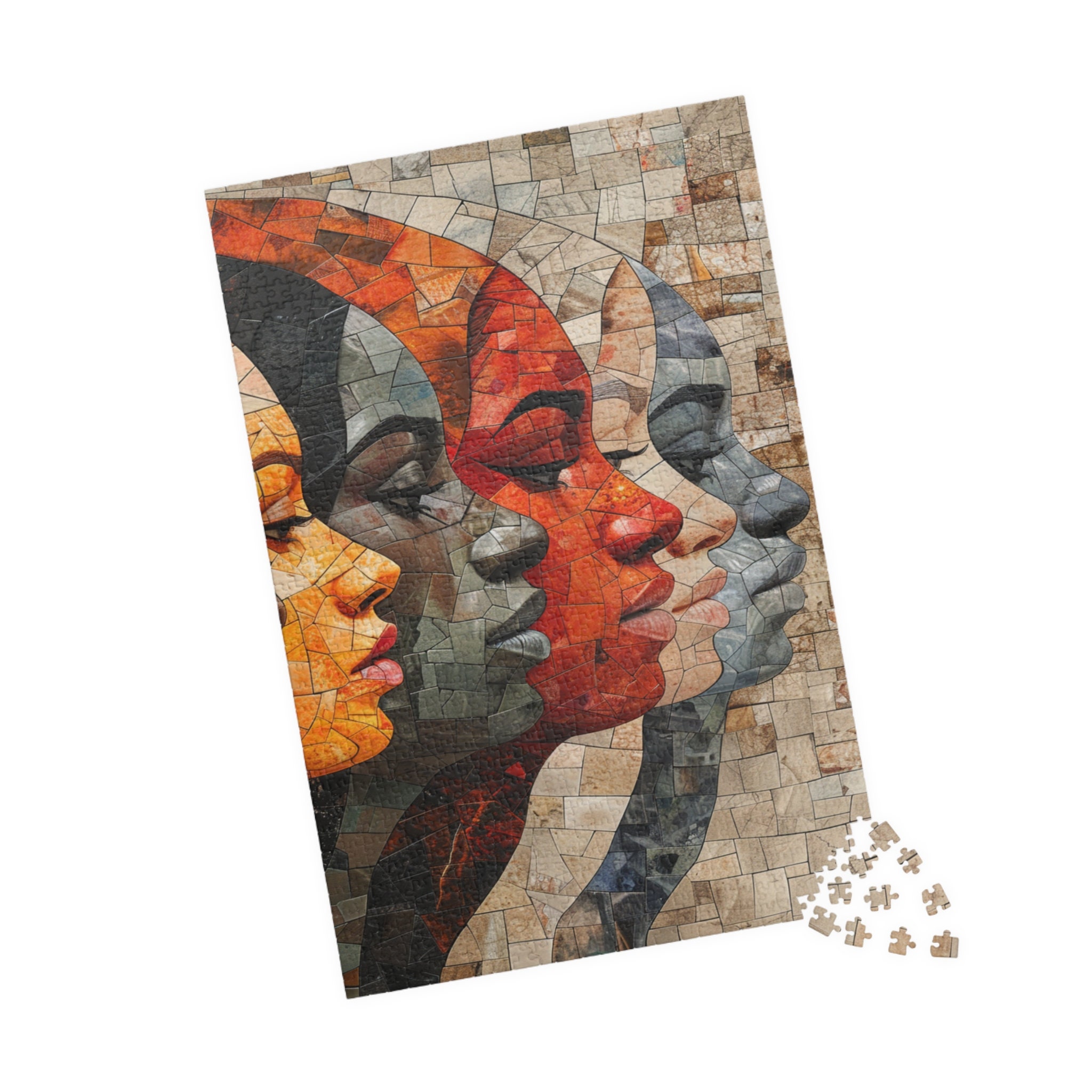 Mosaic Faces Jigsaw Puzzle 500-1000pc Artistic Puzzle Multicultural ...