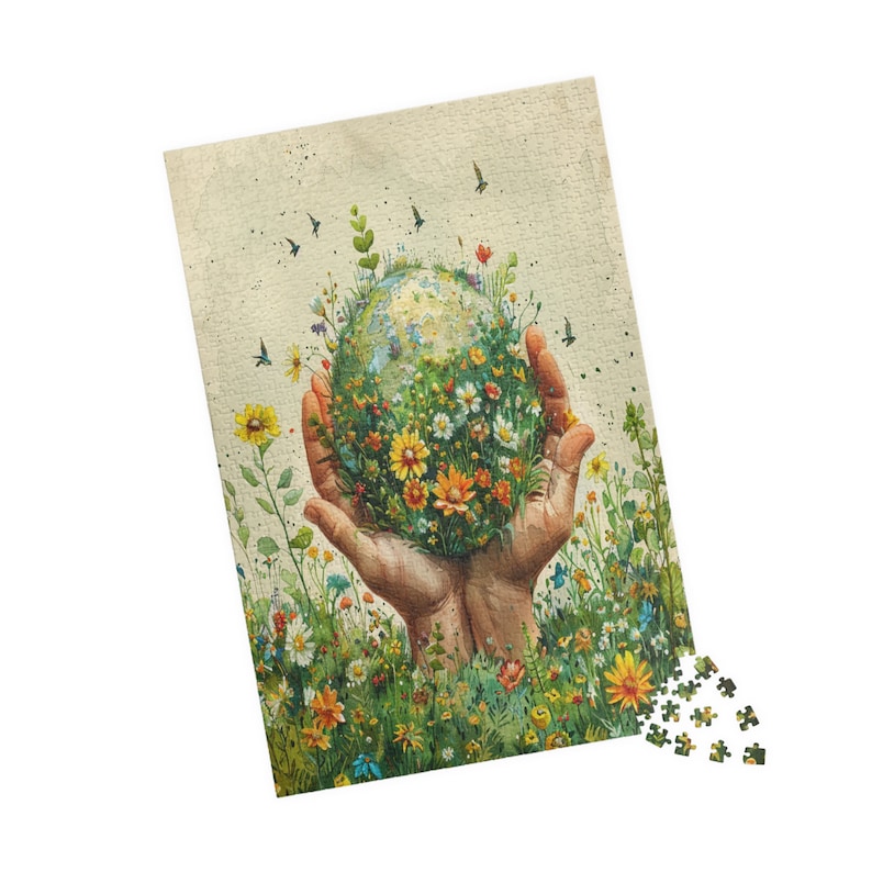 Earth's Botanical Hands Jigsaw Puzzle | Eco-friendly Jigsaw | 110-1014 ...