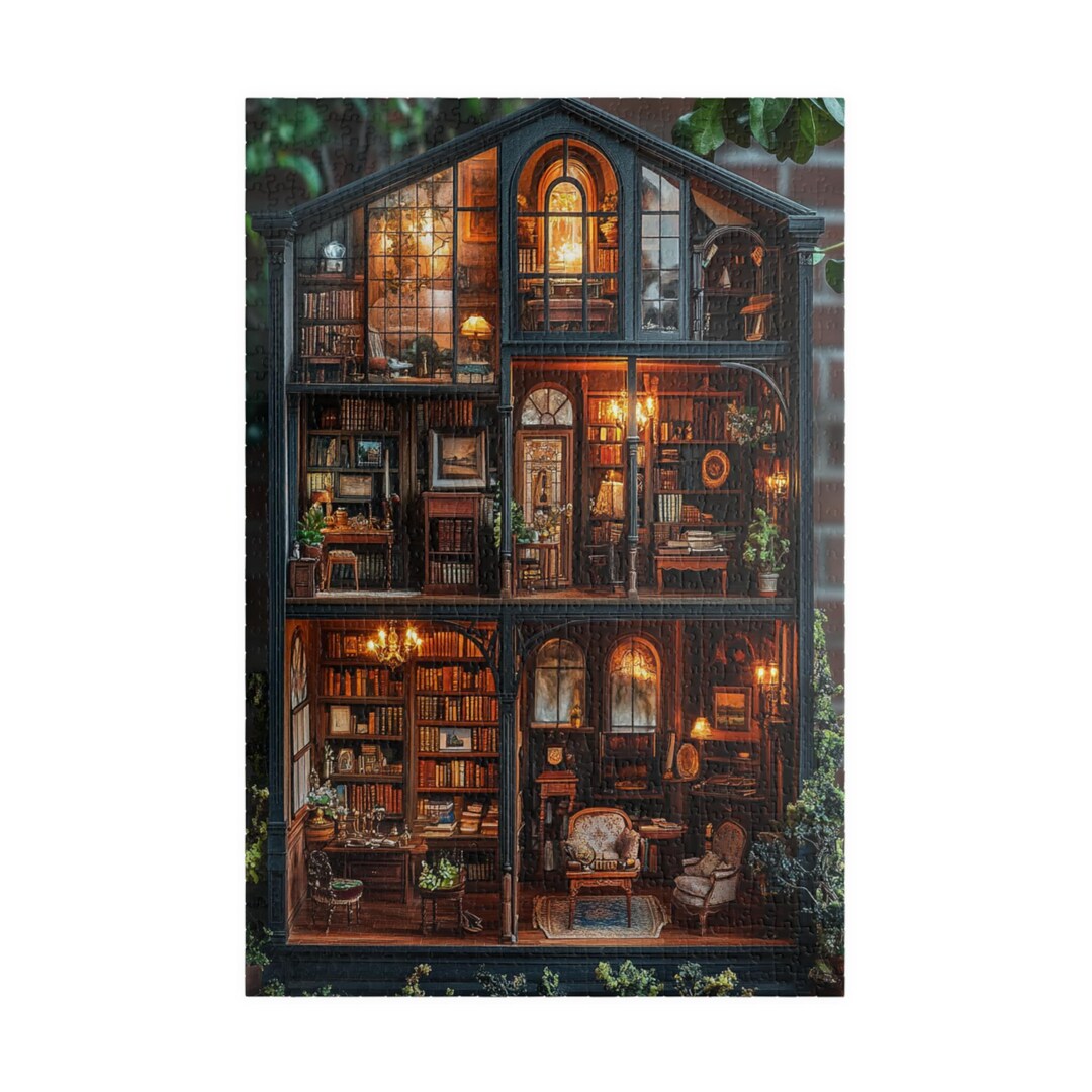 Victorian Dollhouse Jigsaw Puzzle | 110/252/520/1014 Piece Options ...