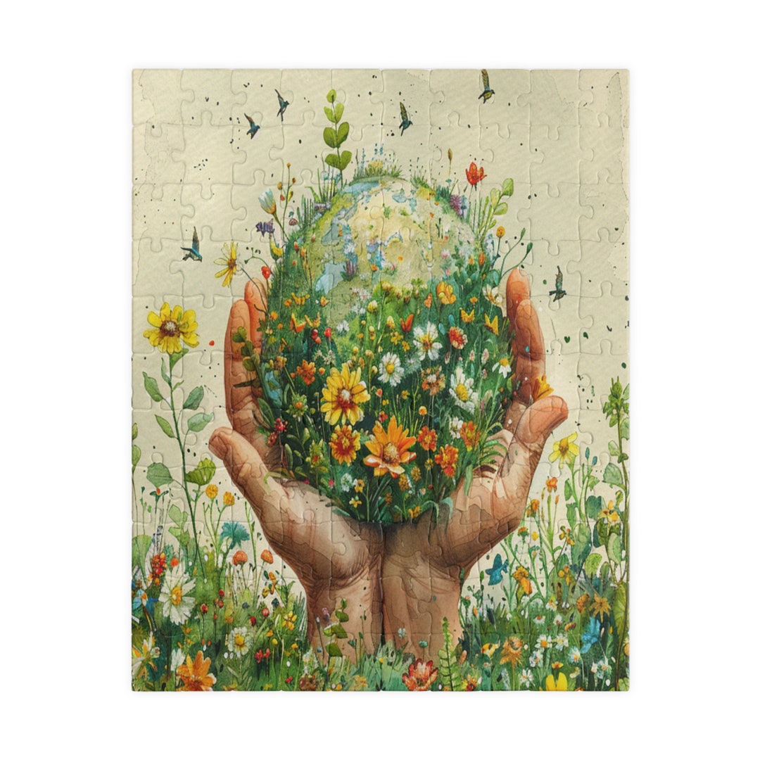 Earth's Botanical Hands Jigsaw Puzzle | Eco-friendly Jigsaw | 110-1014 ...