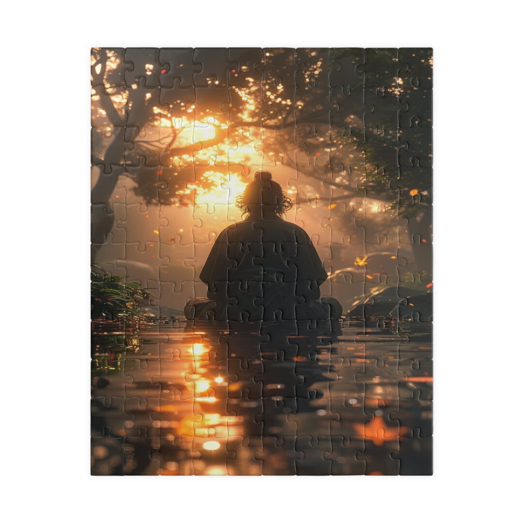 Sunset Reflection Jigsaw Puzzle: Serene Mindfulness Activity - Etsy