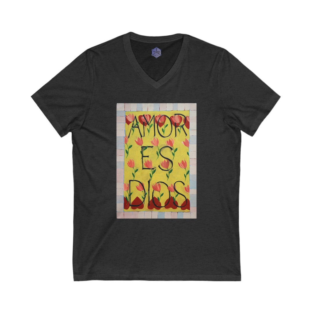 Amor Es Dios Unisex Jersey Short Sleeve V-neck Tee - Etsy