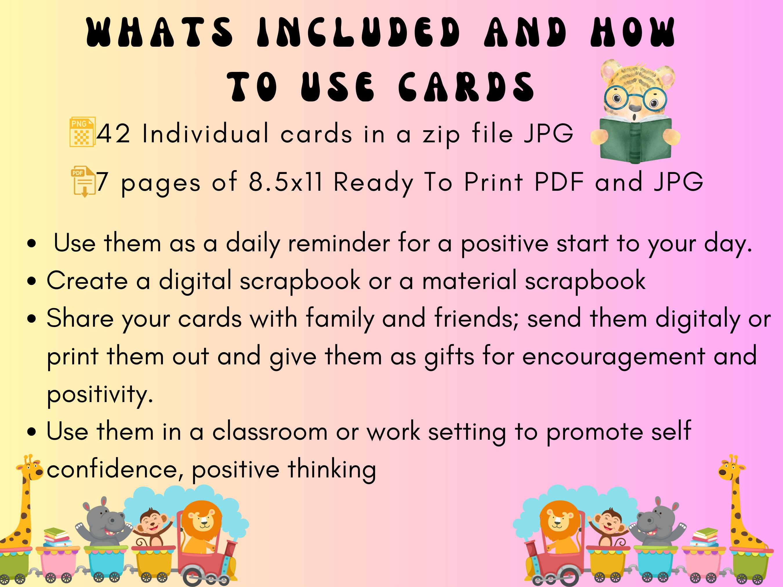 Printable Kids Affirmation Cards | Kids Lunch Box Notes | Printable ...