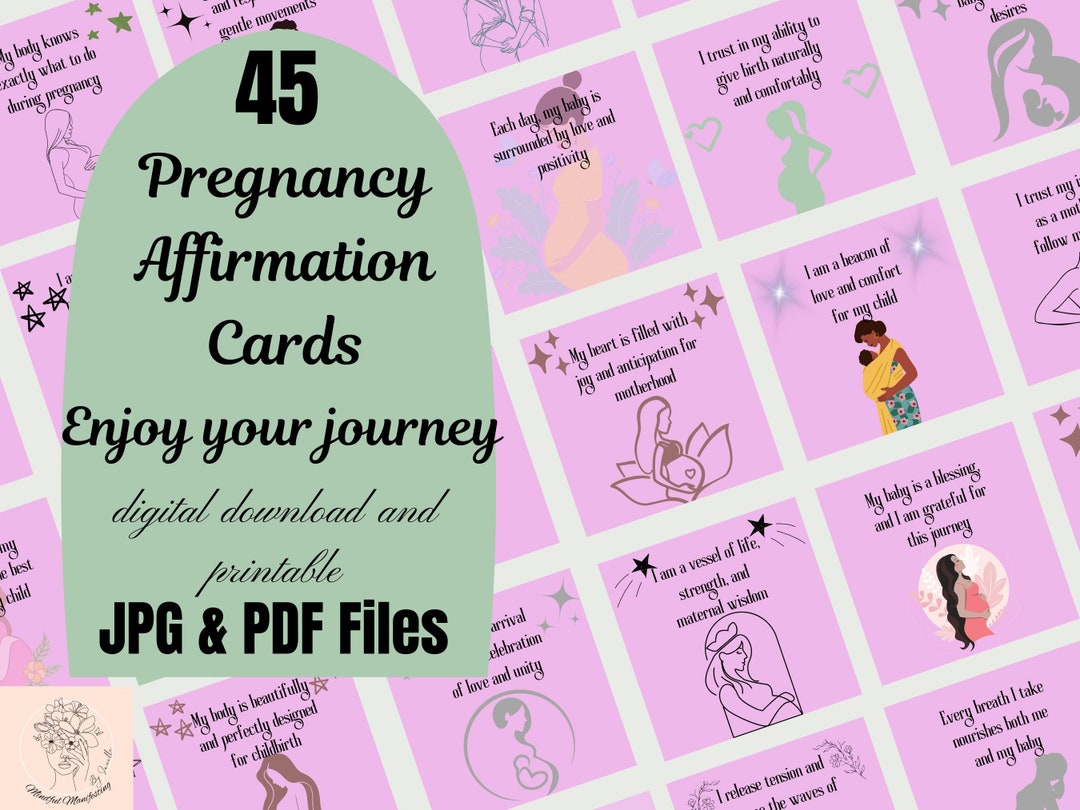Birth Affirmation Cards | Pregnancy Affirmation Cards | Healthcare ...
