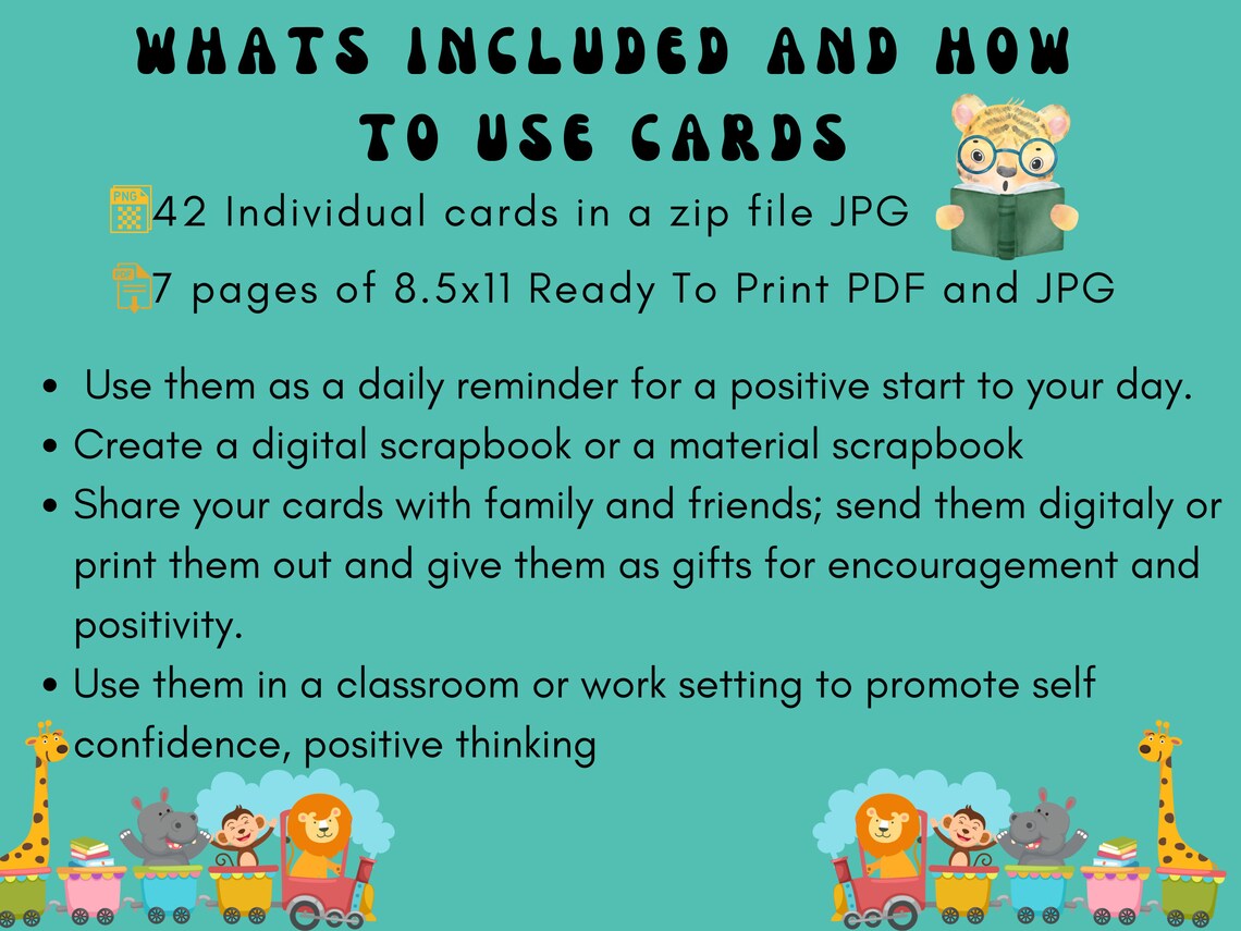 Printable Kids Affirmation Cards | Kids Lunch Box Notes | Childrens ...