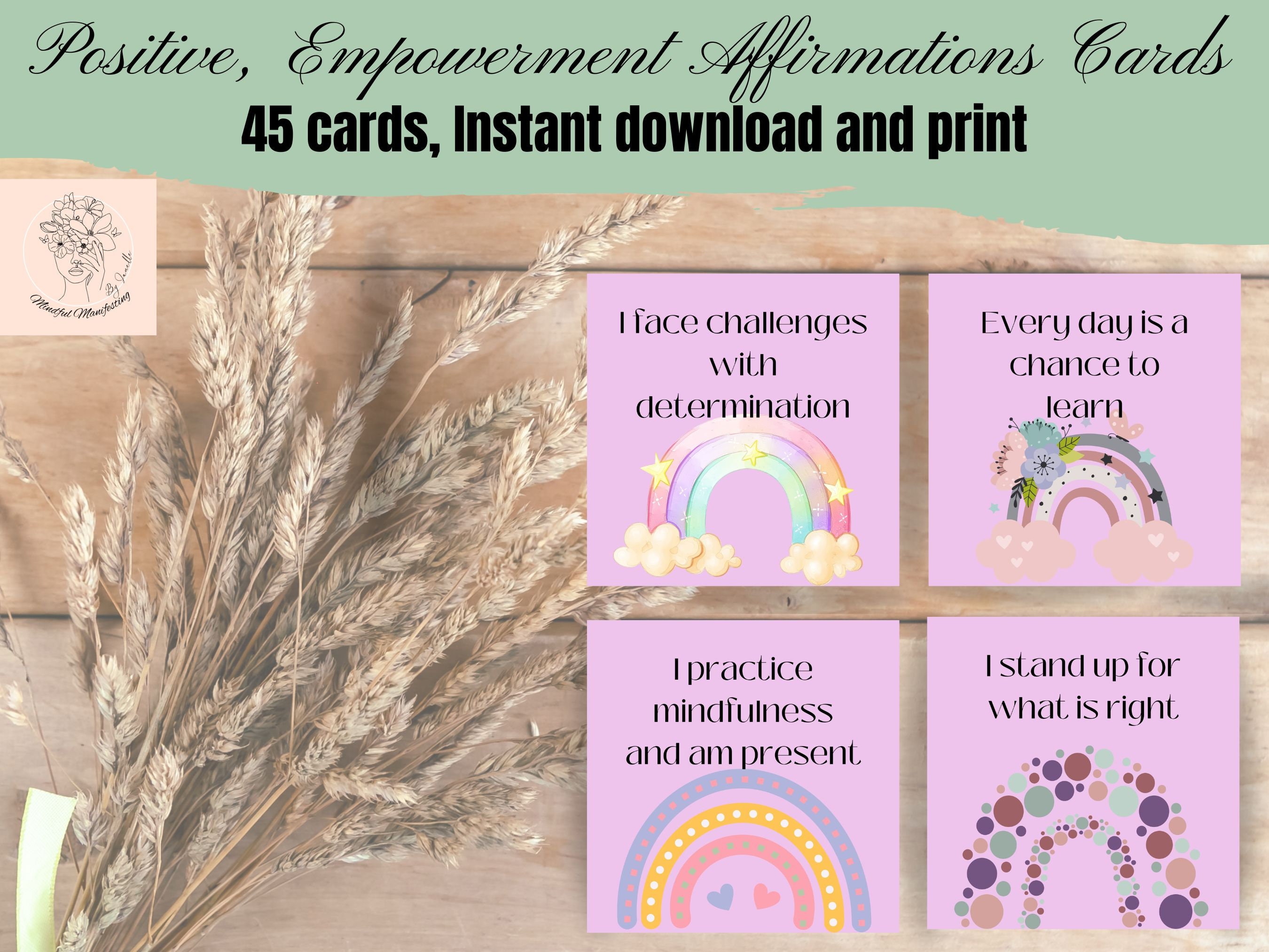 Affirmation Cards Printable Daily Affirmation Cards Positive ...