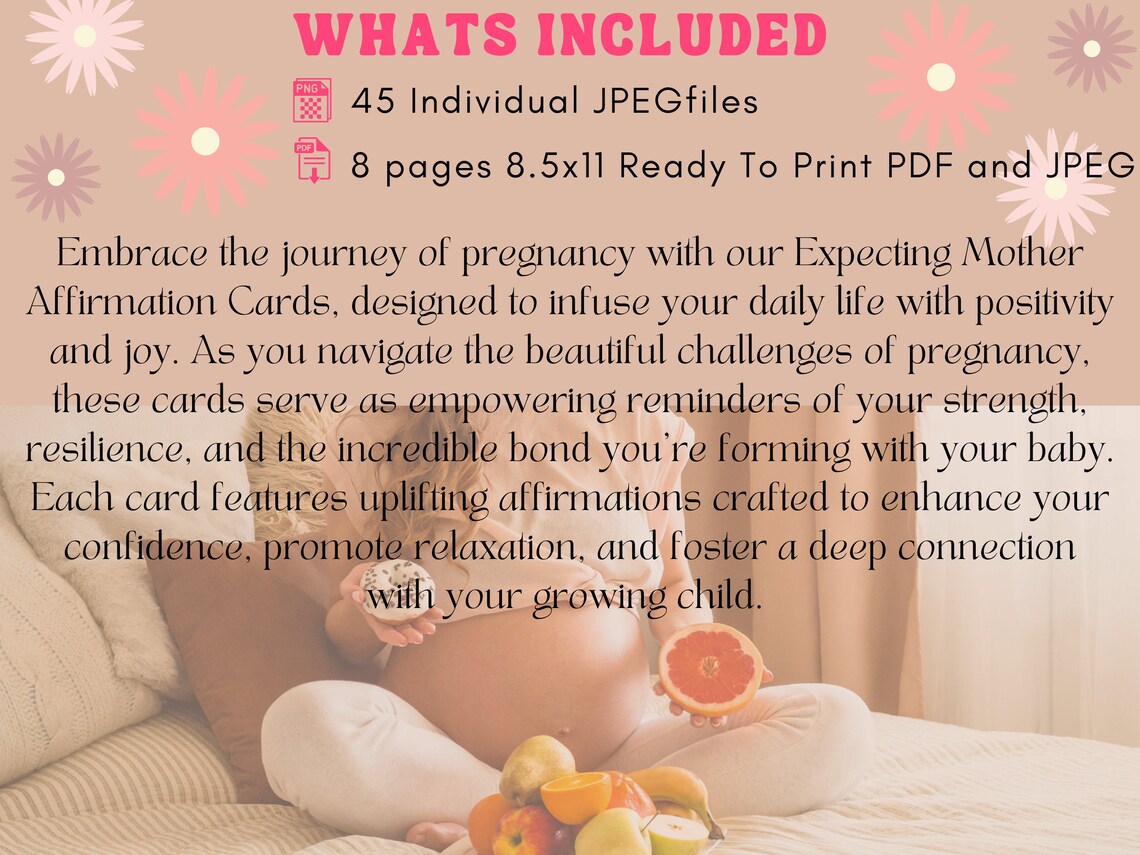 Birth Affirmation Cards Pregnancy Affirmation Cards Printable ...