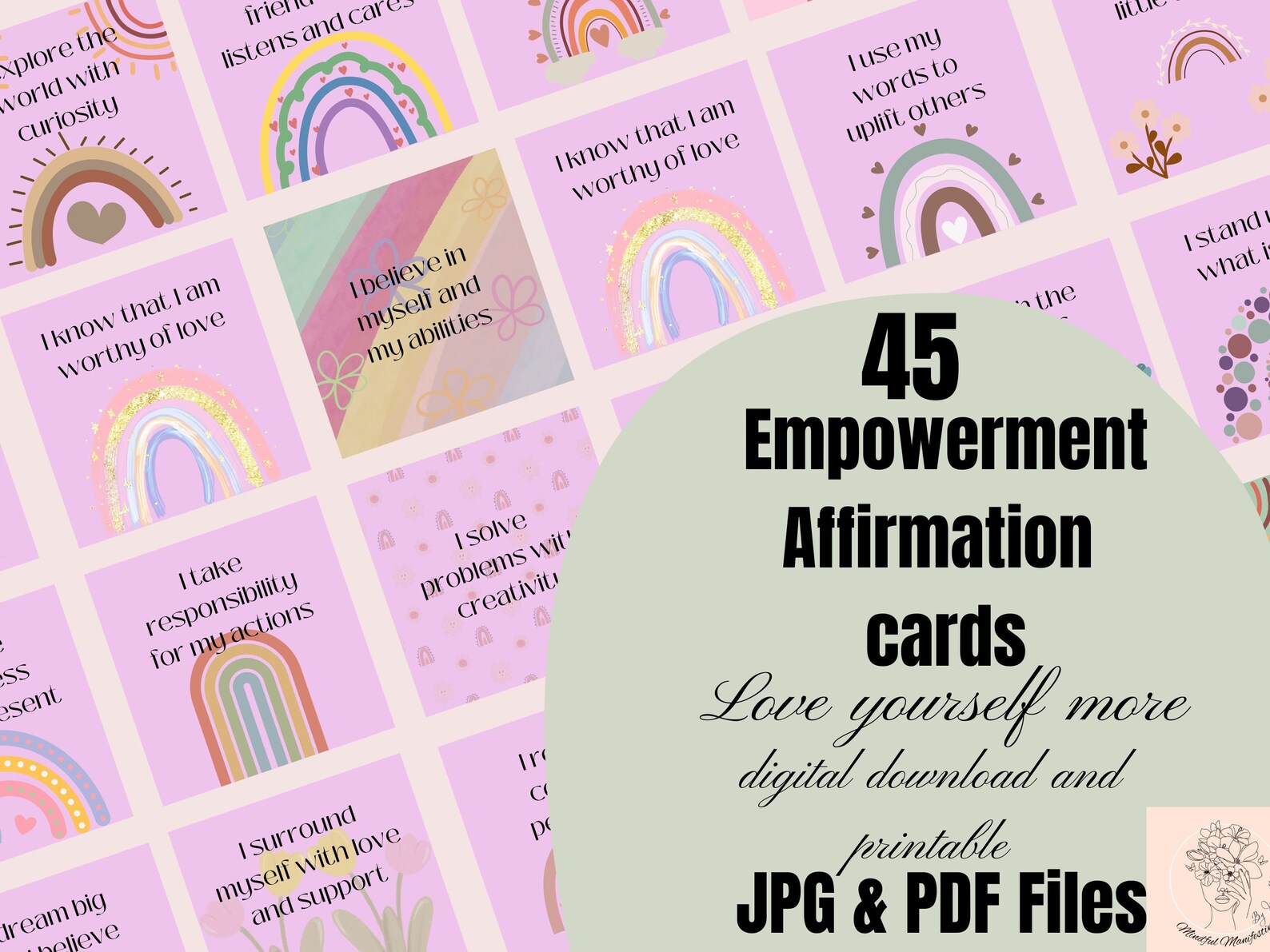 Affirmation Cards Printable Daily Affirmation Cards Positive ...