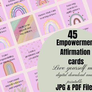 Affirmation Cards Printable Daily Affirmation Cards Positive ...