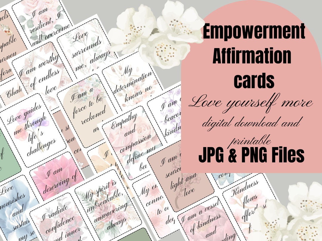 Spiritual Manifesting Cards | Empowerment Affirmation Cards | Printable ...