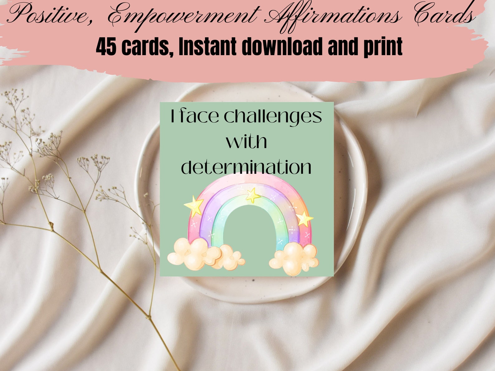 Positive Affirmation Cards Printable Affirmation Cards Inspirational ...