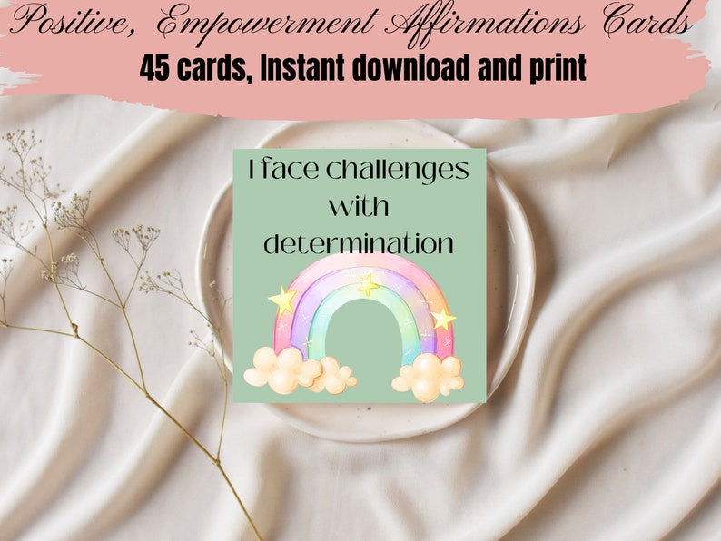 Positive Affirmation Cards Printable Affirmation Cards Inspirational ...