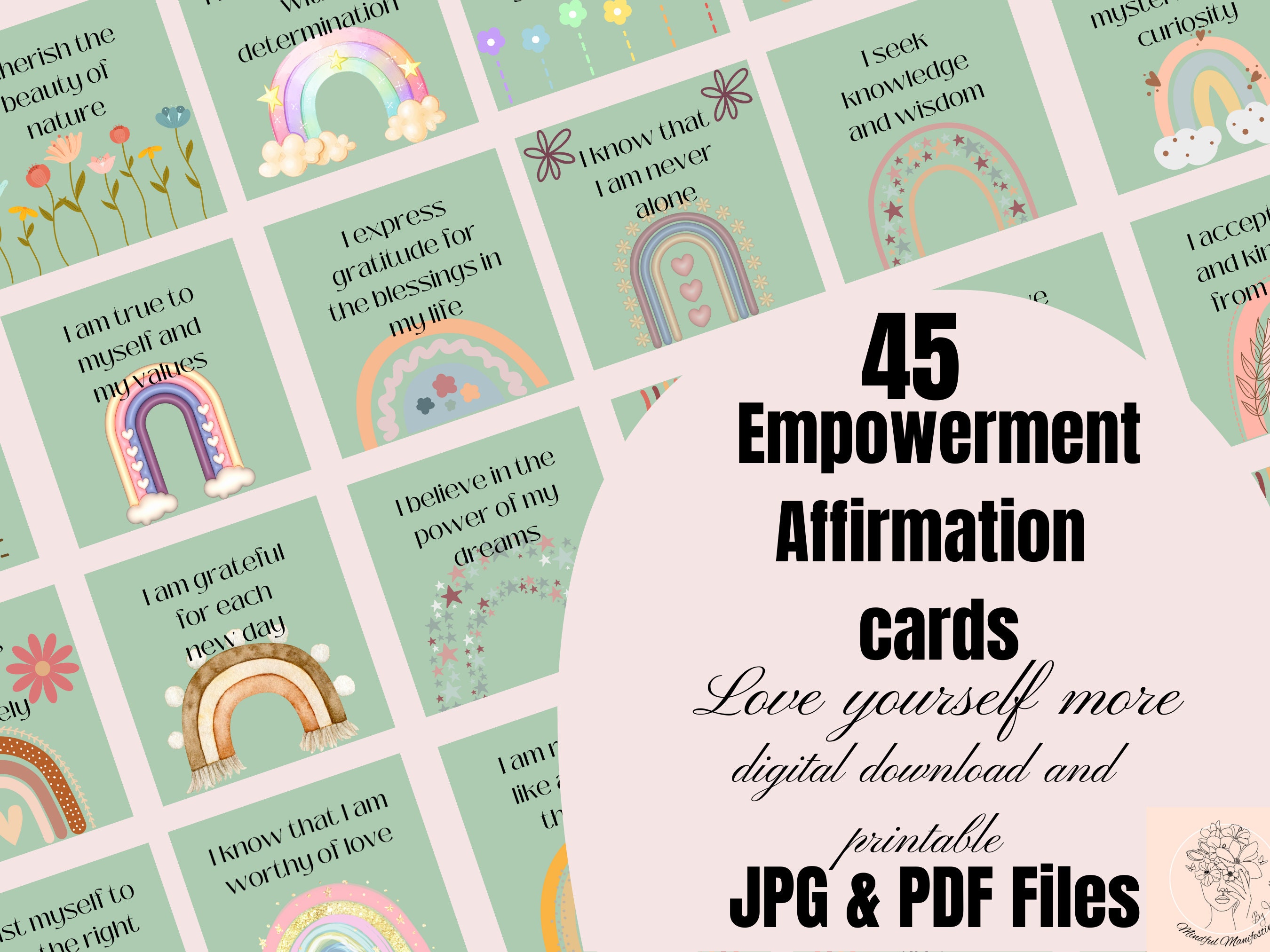 Positive Affirmation Cards Printable Affirmation Cards Inspirational ...