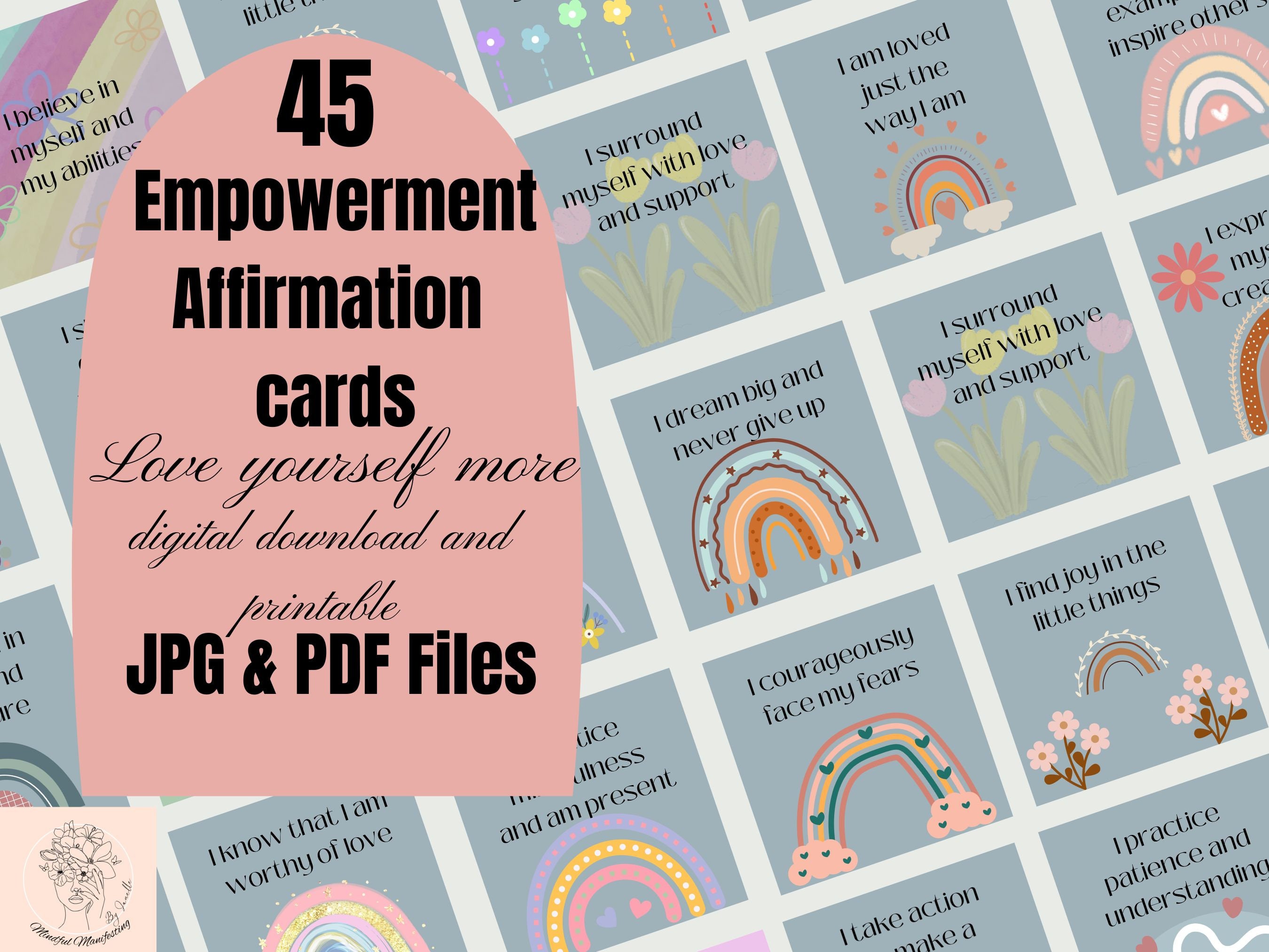Printable Kids Affirmation Cards | Kids Mindfulness Cards | Childrens ...