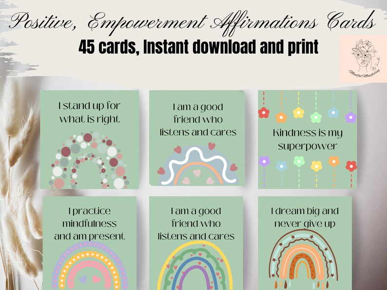 Positive Affirmation Cards Printable Affirmation Cards Inspirational ...