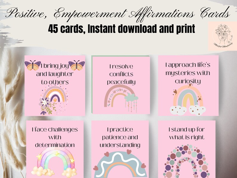 Kids Affirmation Cards Kids Lunch Box Notes Printable Motivational ...