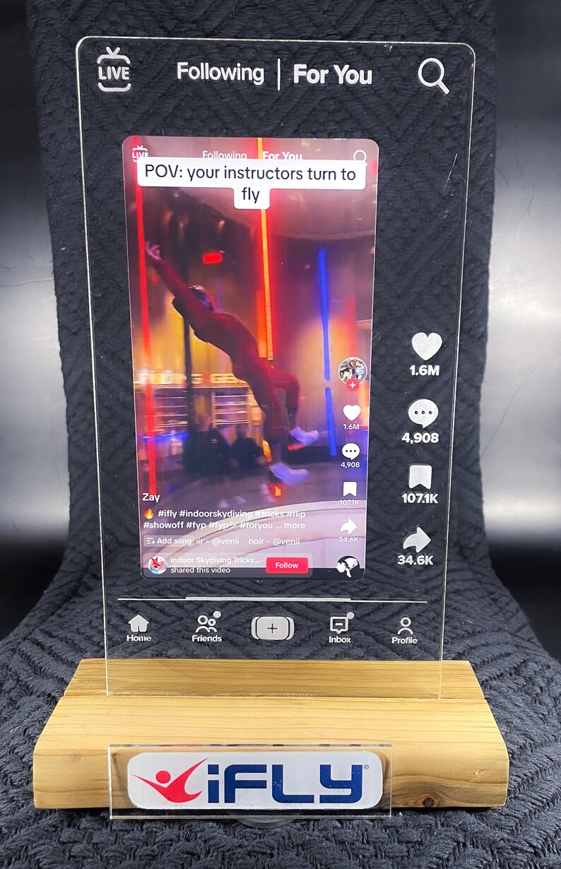 Tiktok Award | Custom Plaque | Social Media Plaque | Customized Acrylic ...