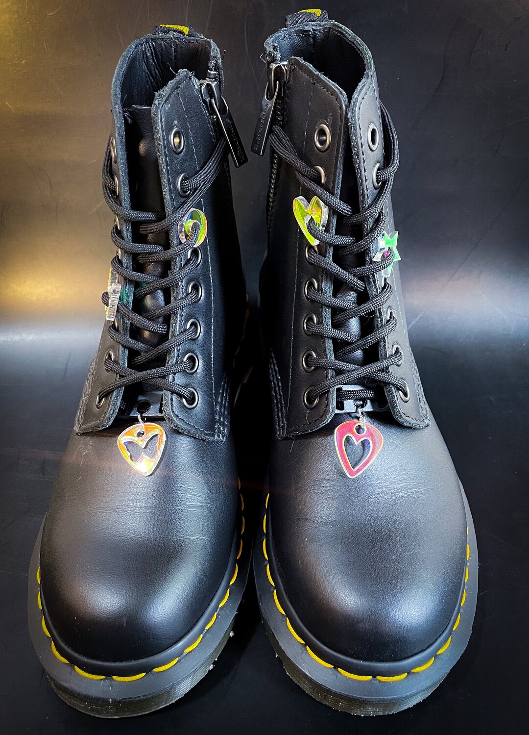 LACE CHARMS PACK | Boot & Shoe Charm | Iridescent Shoelace Charms ...