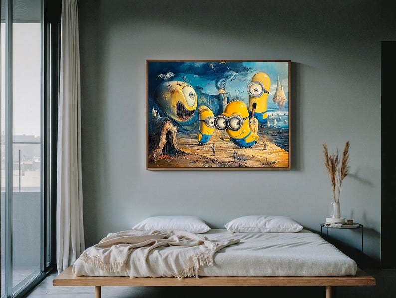 4 Printable Minions in Dalíland: Surreal Abstract Digital Art - Etsy