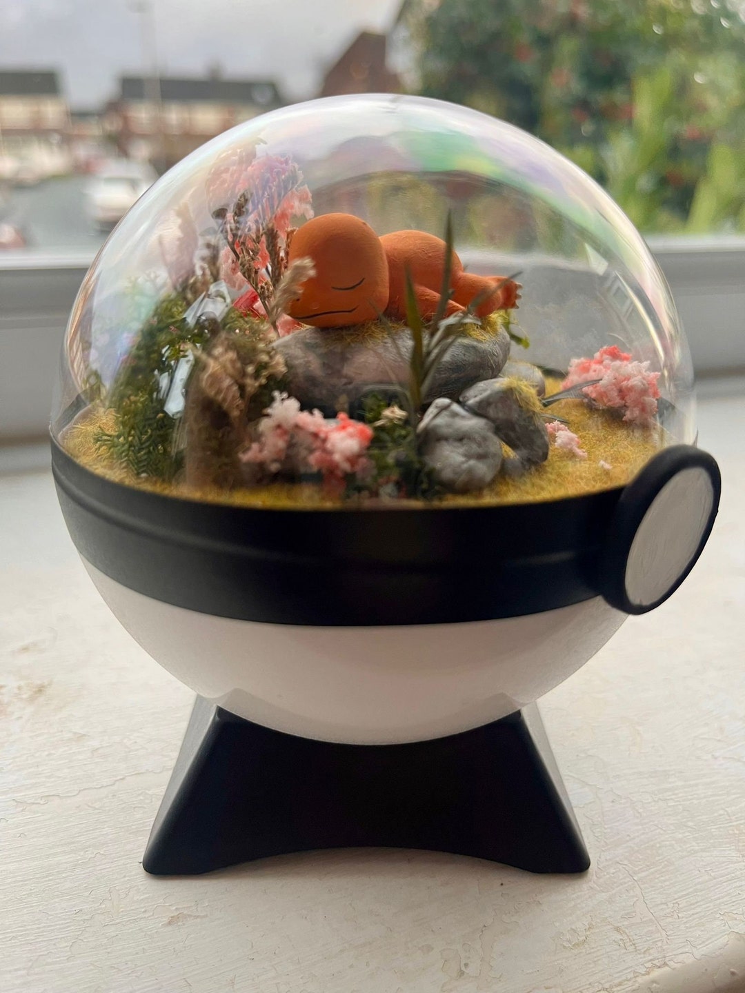 Pokeball Terrarium Sleeping Charmander - Etsy UK