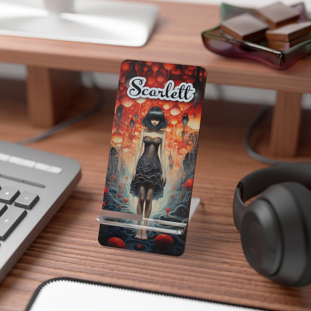 The Dark Lady Phone Stand, Personalized iPhone Holder, Mobile Phone ...