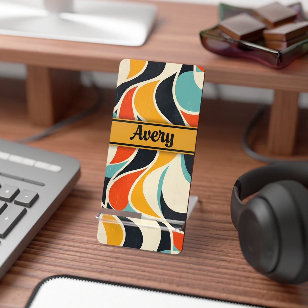 Retro Pattern Phone Stand, Custom Holder, Stand for Phon, Phone Stander ...