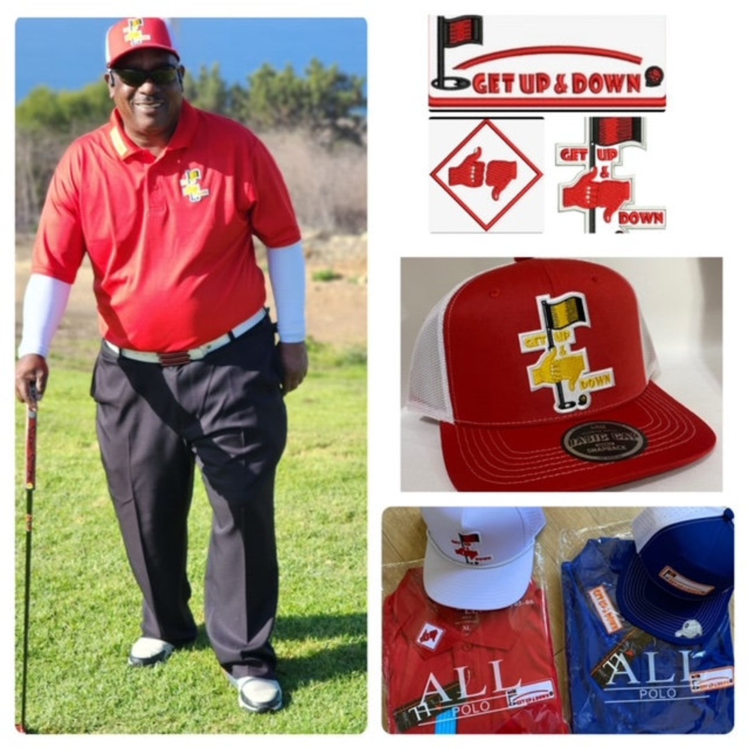Get up & Down Golf Hat Flag Golf Hat - Etsy