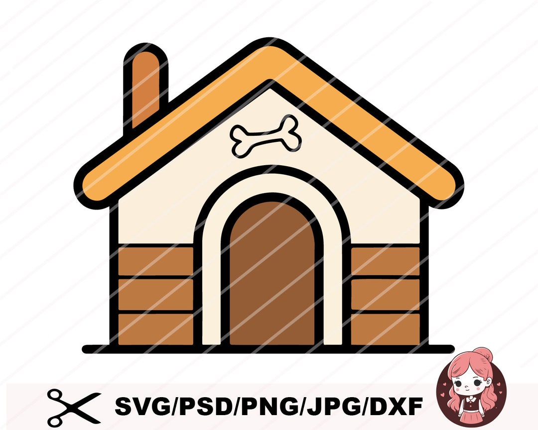 Dog House SVG | Dog House Clipart | Doghouse Silhouette Cut File ...
