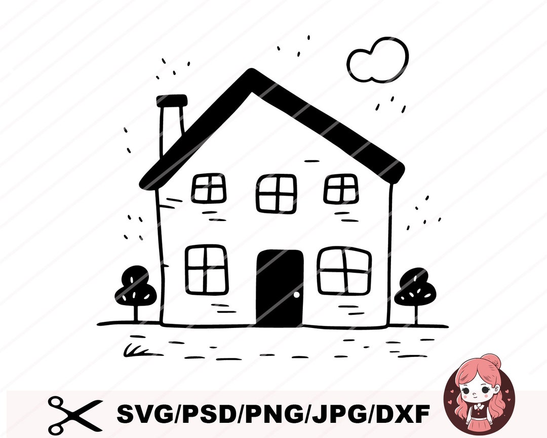 Mini House Svg Bundle, Roof House Svg, House Outline Svg, Floral House ...