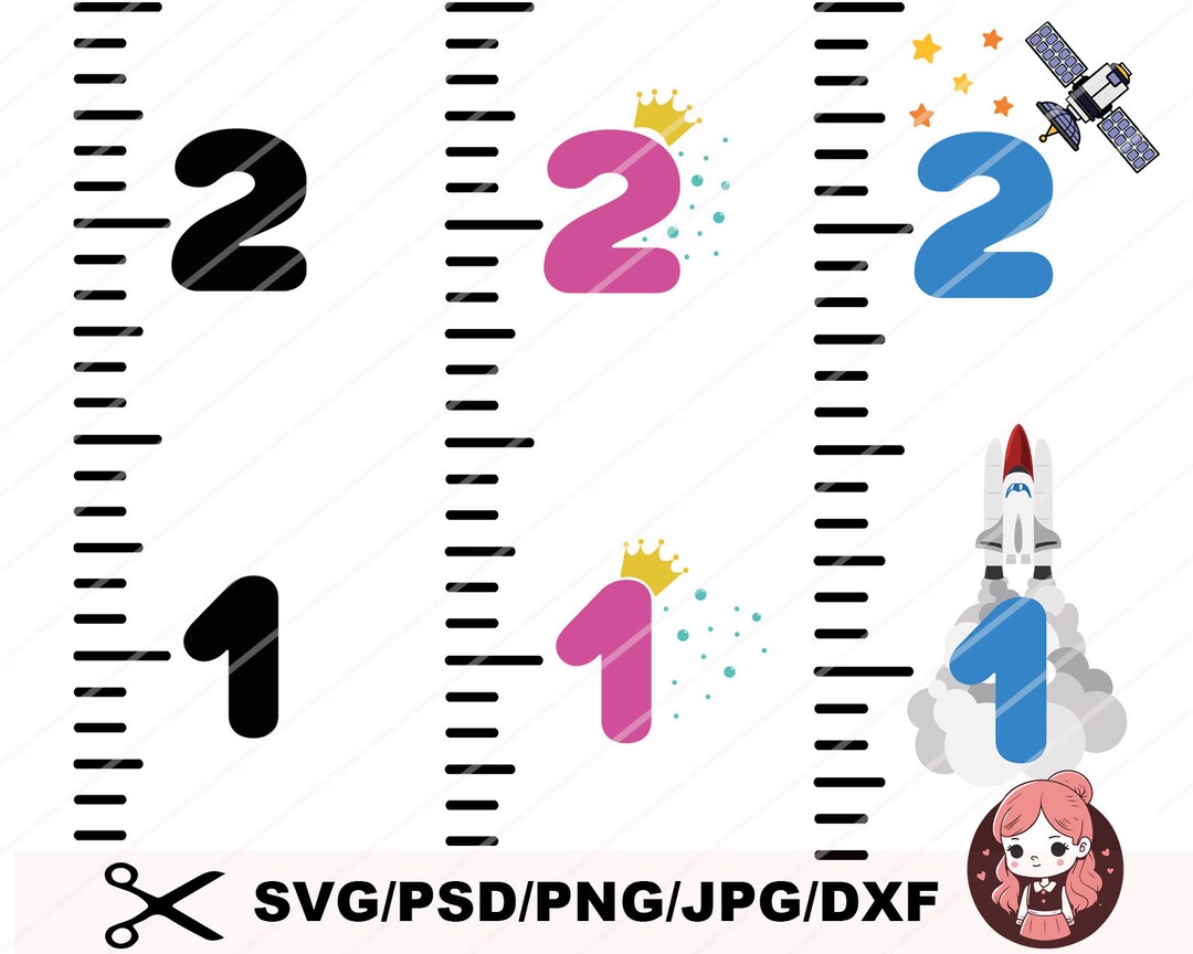 GROWTH CHART SVG, Growth Ruler Svg, Wall Ruler Svg, Growth Chart Ruler ...