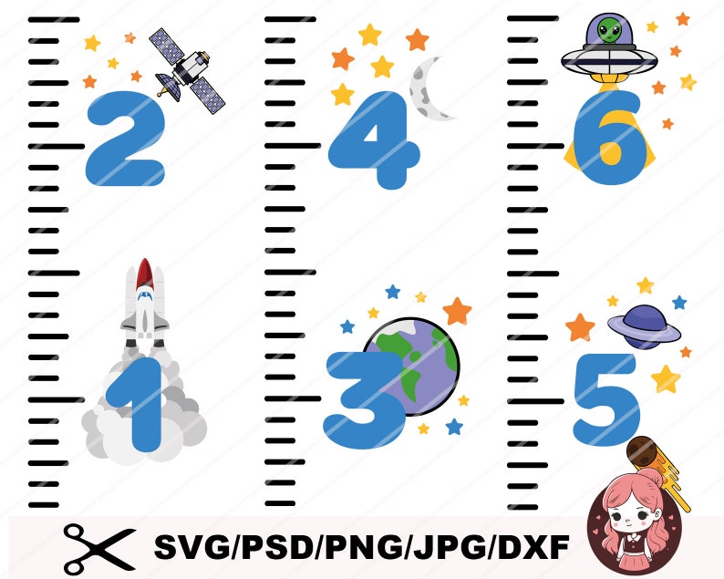 GROWTH CHART SVG, Growth Ruler Svg, Wall Ruler Svg, Growth Chart Ruler ...