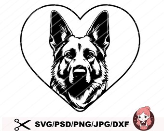 German Shepherd 24 Peeking Smiling Dog Breed K-9 Pet Police Cop Law ...