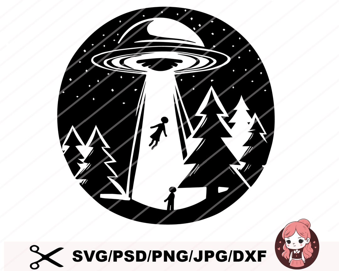 UFO SVG, UFO Svg Cut Files for Cricut, Ufo Clipart, Ufo Outline Svg ...