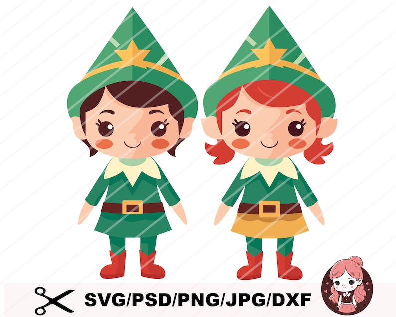 Christmas Elf, Elf SVG, PNG, Cricut Cut Files, Layered Files ...