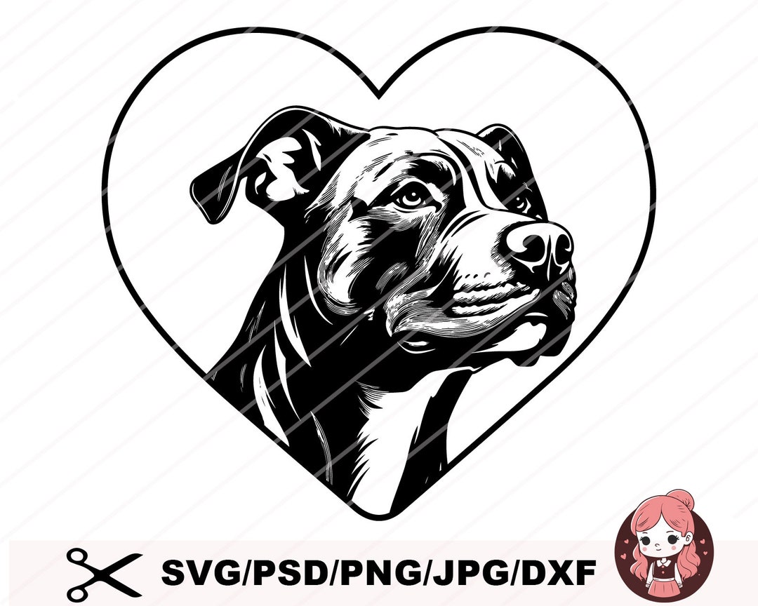 Pitbull Svg, Pitbull Cricut, Pitbull Clipart, American Pit Bull Svg ...