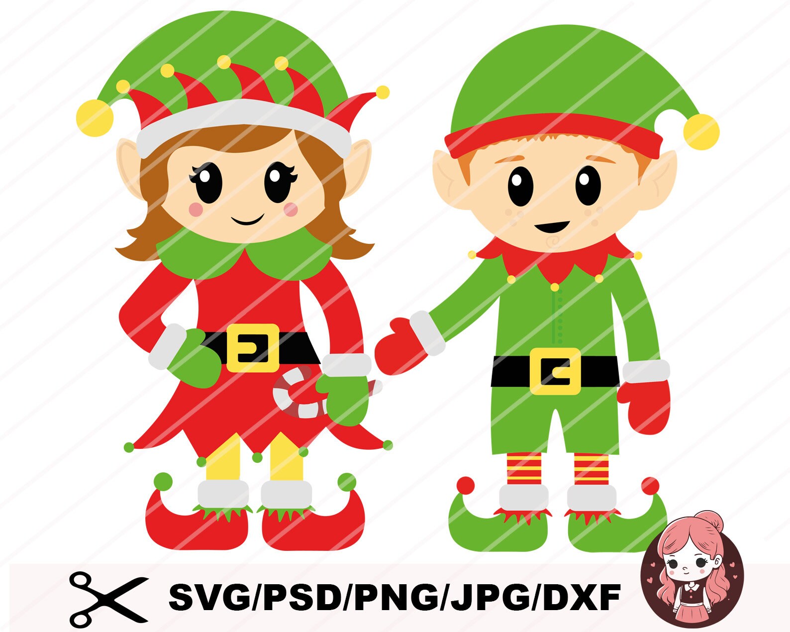Elf SVG, PNG, Christmas Elf, Cricut Cut Files, Layered Files ...