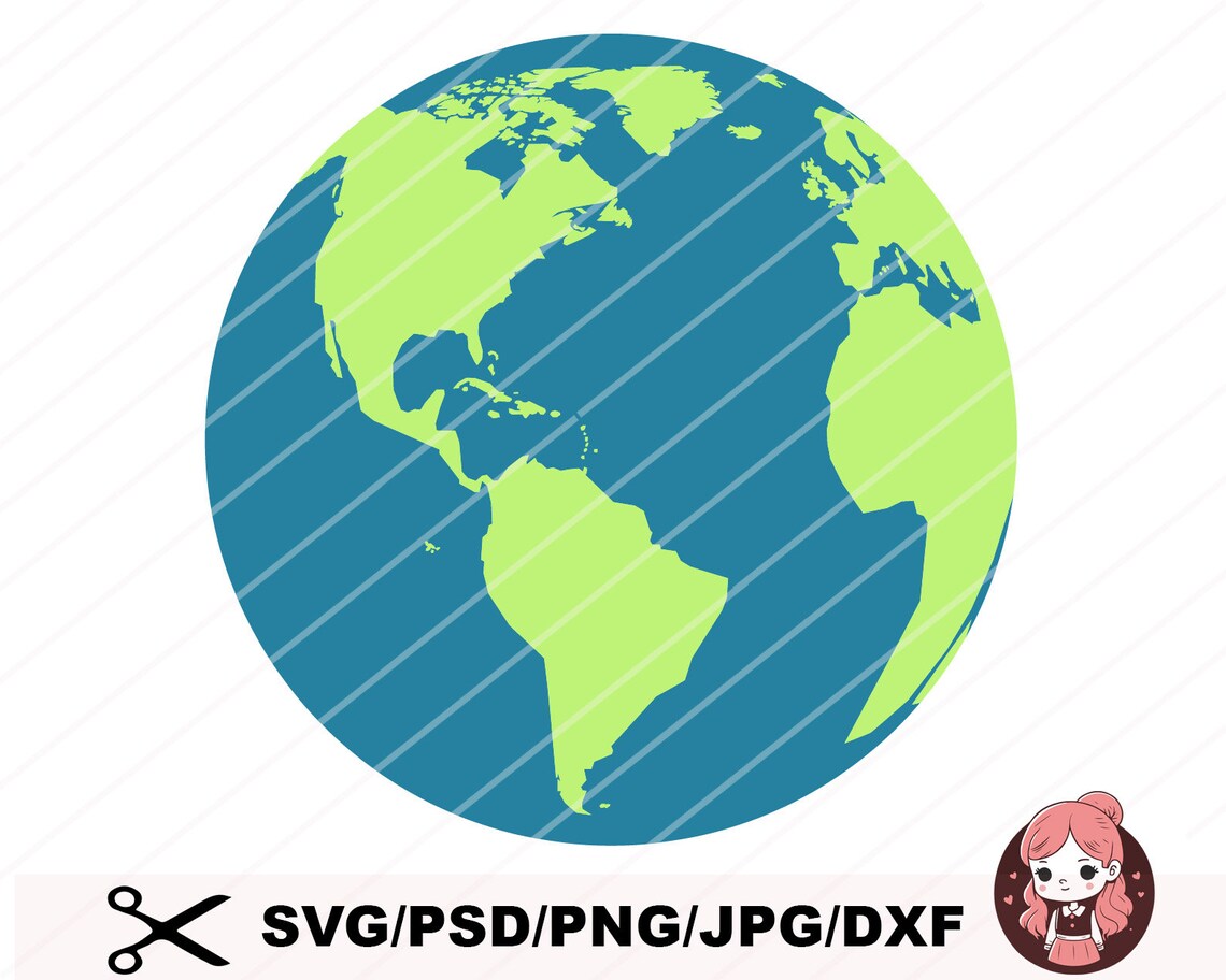 Earth Svg / Planet Earth SVG / Globe SVG / Cricut Svg Files Shirt Svg ...