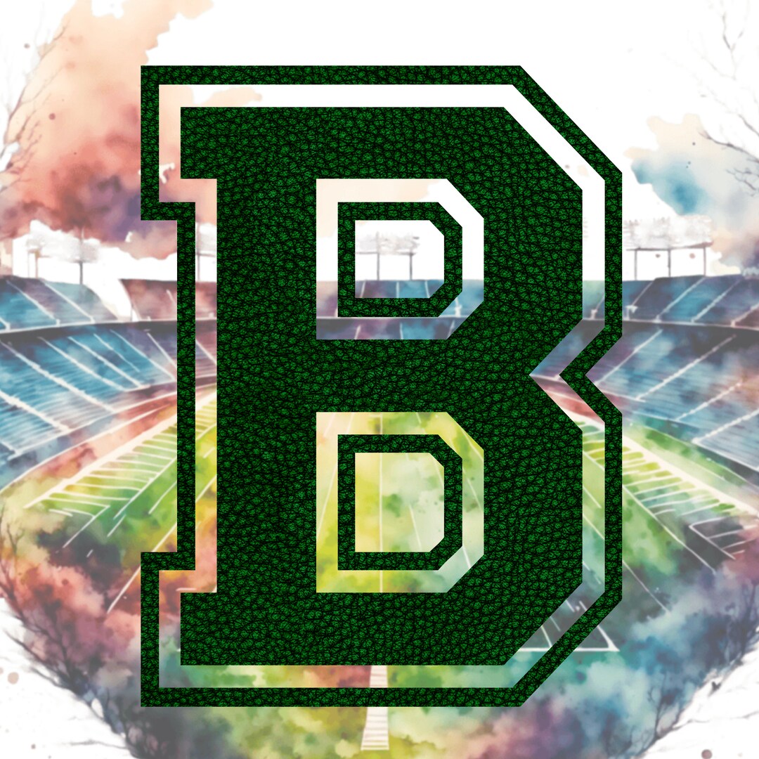 Varsity Letters, Alphabet, Clipart, PNG, Sublimation, St Patricks Day ...