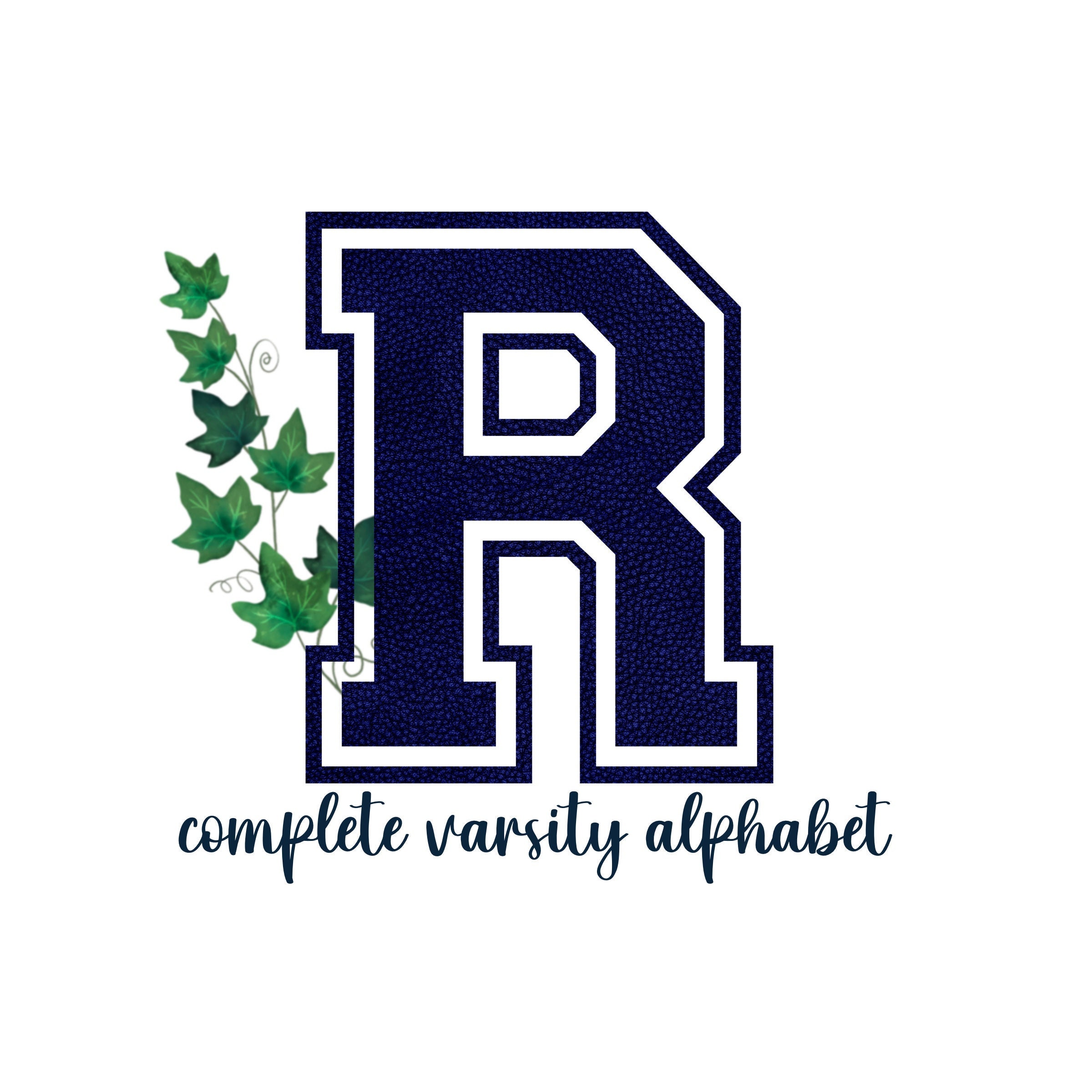 Lettermanvarsity Font,varsity Letters, Alphabet, Font, Sublimation, PNG ...