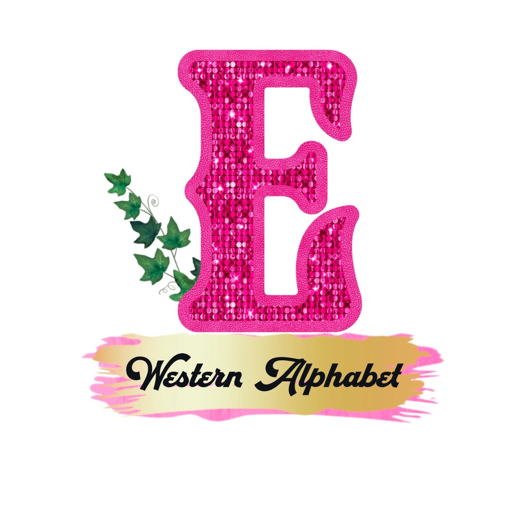 Western Font, Letters, PNG Alphabet, Sublimation, Preppy Stuff,cowgirl ...