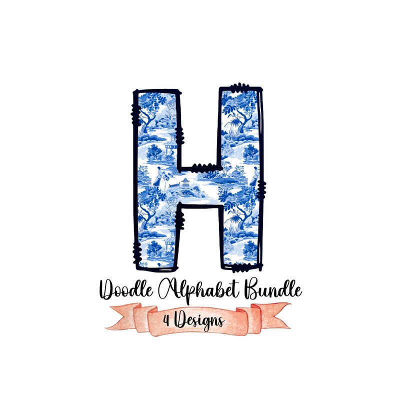 Doodle Letters, Doodle Alphabet, Font, PNG, Clipart, Sublimation ...