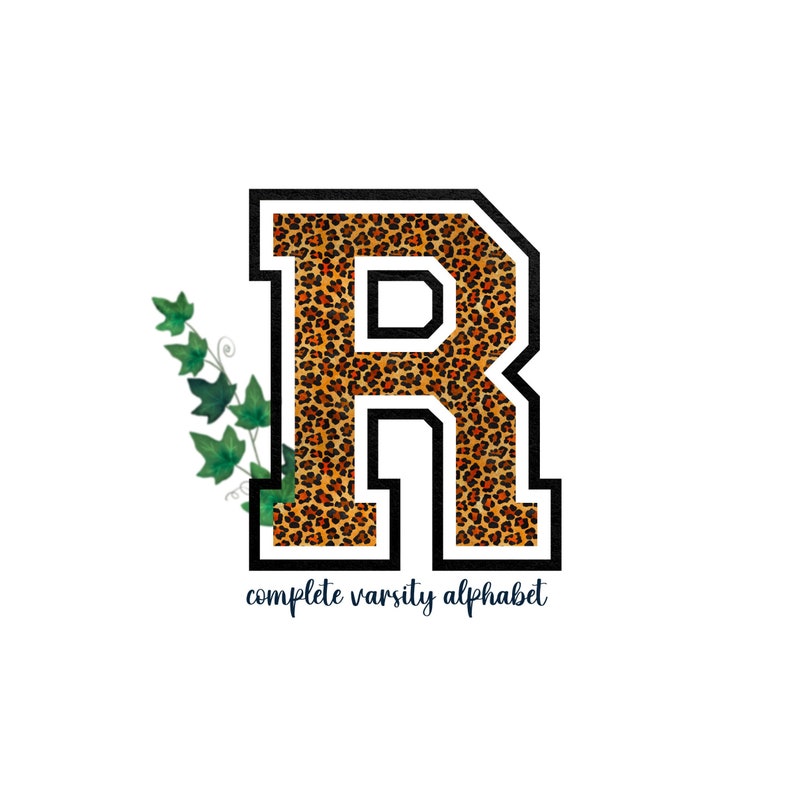 Varsity Font, Varsity Letters, Alphabet, Font, Sublimation, PNG ...