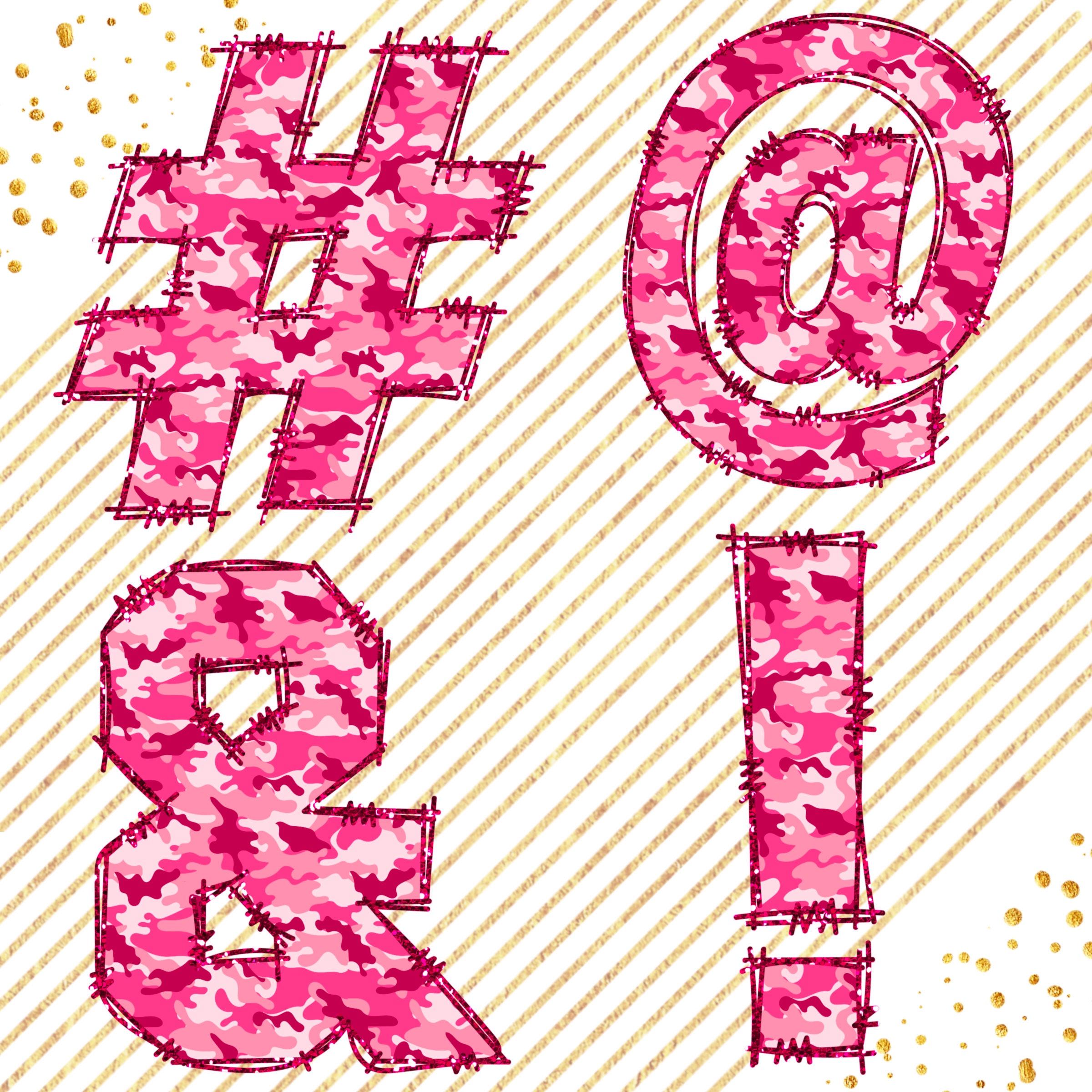 Doodle Letters, Alphabet, Font, PNG, Clipart, Sublimation, Camo,glitter ...