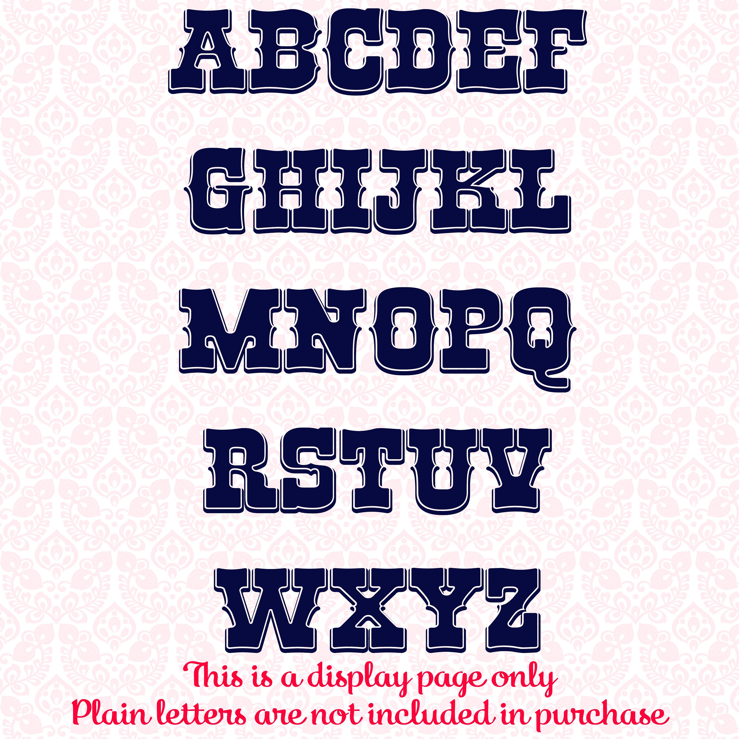 Western Font, Letters, PNG Alphabet, Sublimation, Cowgirl, Aztec ...