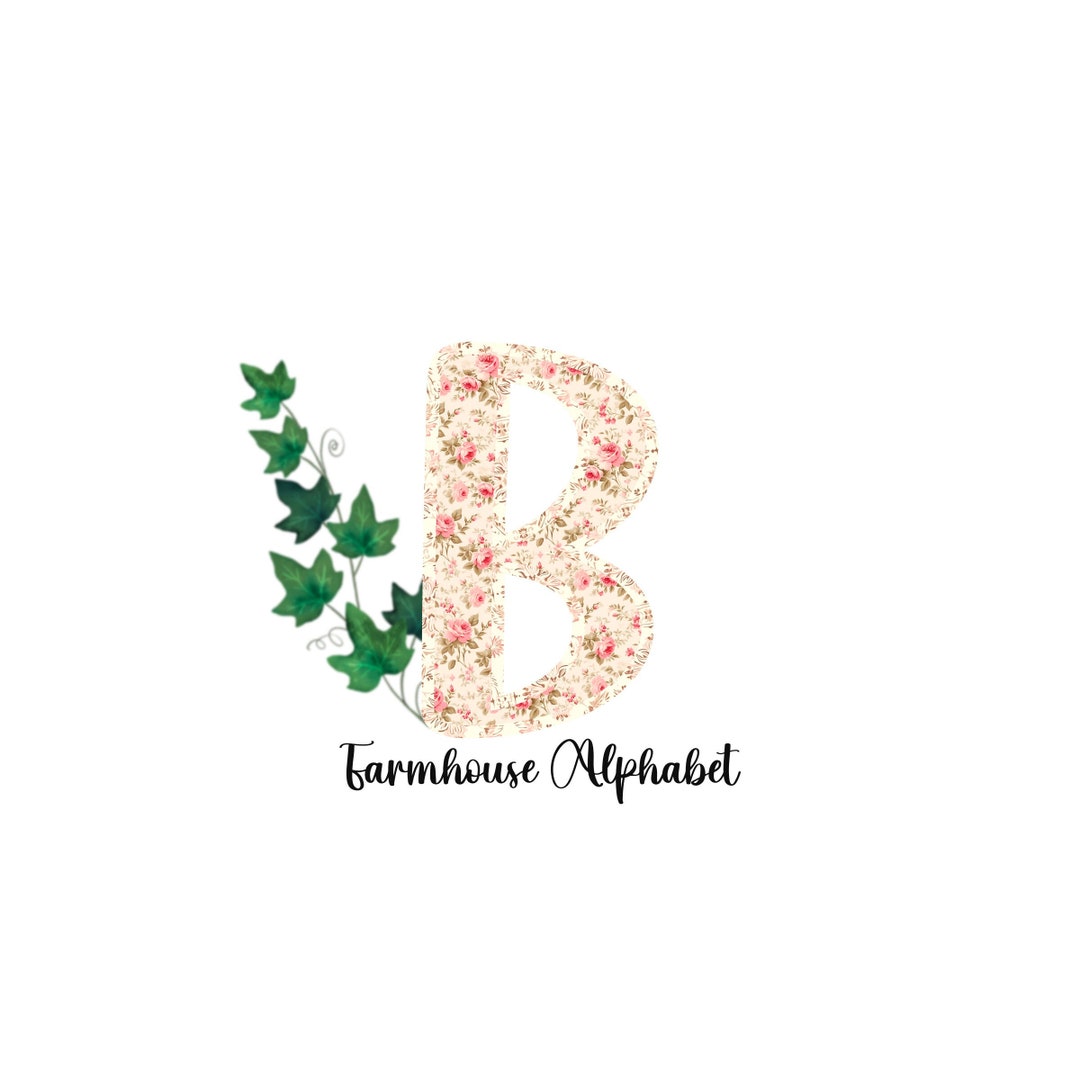 Farmhouse Font, Alphabet, Font, PNG, Clipart, Sublimation, Shabby Chic ...