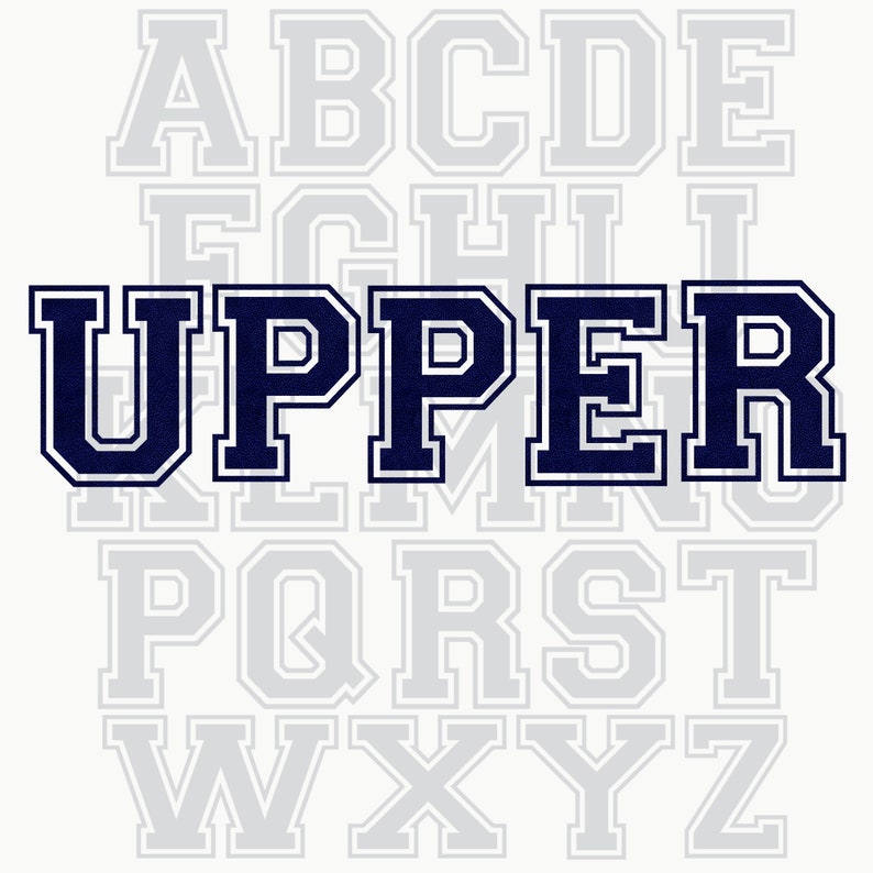 Lettermanvarsity Font,varsity Letters, Alphabet, Font, Sublimation, PNG ...