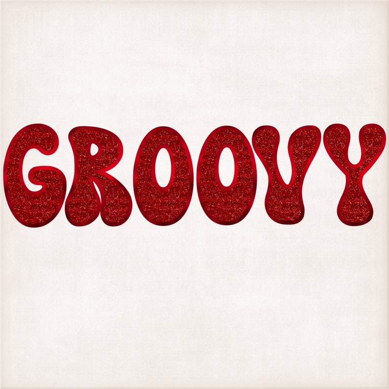 Clipart Letters, Alphabet, Sublimation, PNG, Hippie, Red, Glitter ...